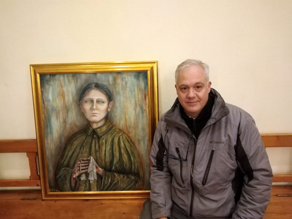 Daniel Falabella visitó su cuadro en una iglesia italiana | infociudad